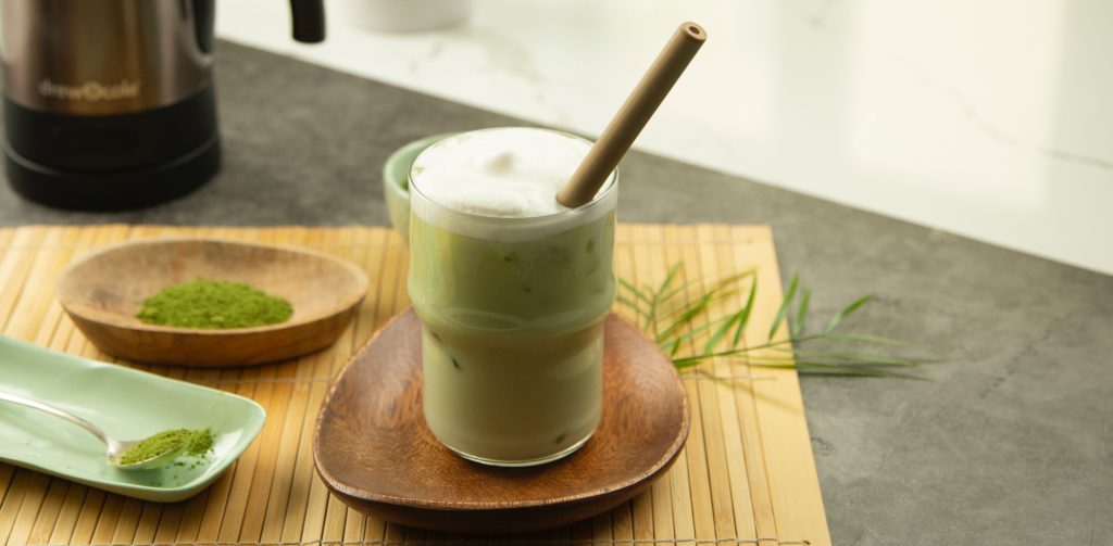 Hot Matcha Latte | Drew & Cole